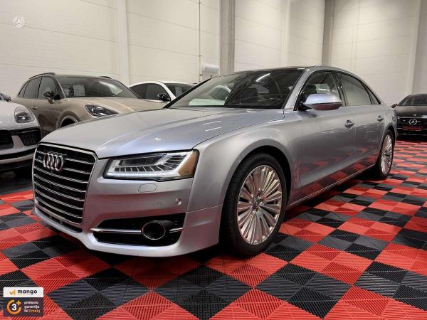 Grey Audi A8 2015 in Vilnius, with an engine capacity of 2.99 L and mileage of 221 thousand km for 21490 €, photo 1 on AUTOMOTO.COM.LV