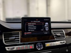 Grey Audi A8 2015 in Vilnius, with an engine capacity of 2.99 L and mileage of 221 thousand km for 21490 €, photo 25 on AUTOMOTO.COM.LV