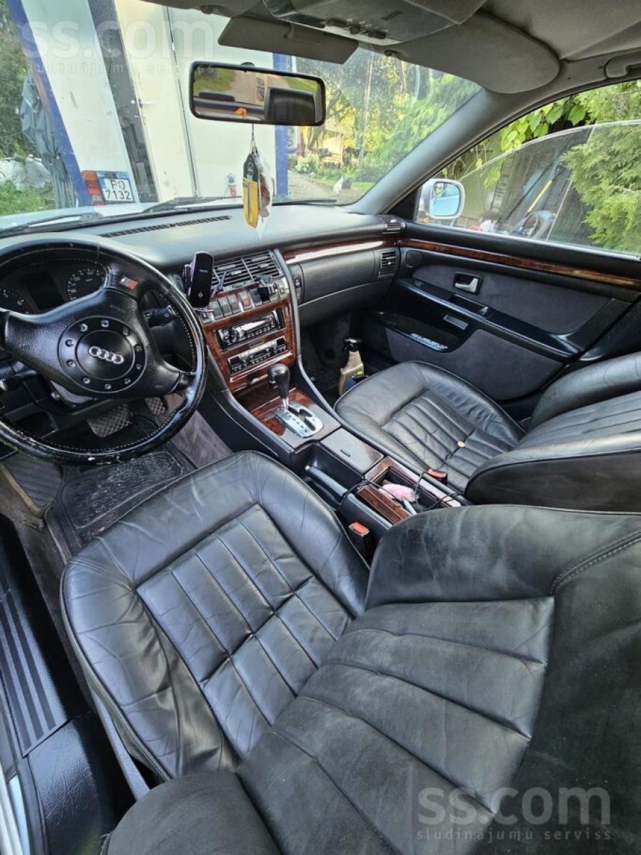 Pelēks Audi A8 1996 Liepāja, ar dzinēja tilpumu 4.20 L un nobraukumu 452 tūkst. km par 2999 €, foto 5 vietnē AUTOMOTO.COM.LV