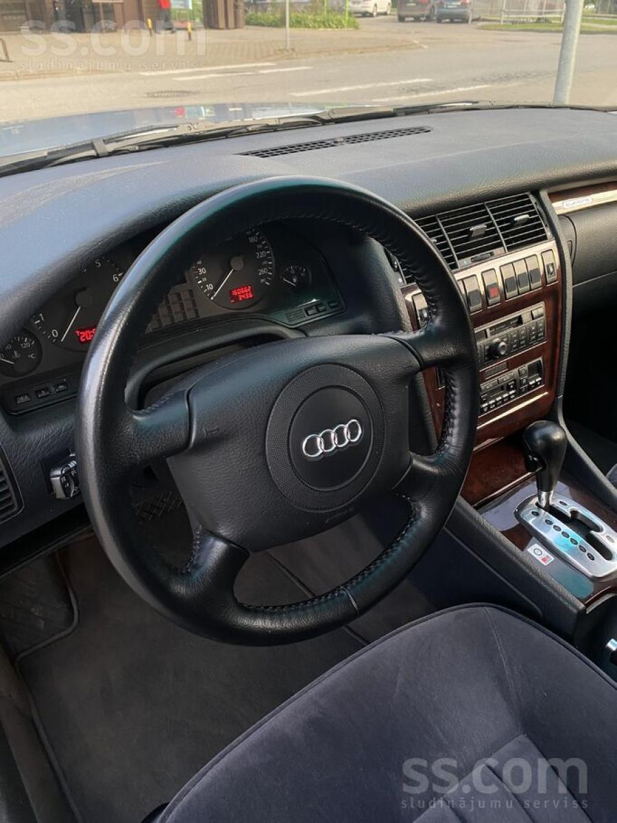 Grey Audi A8 1998 in Riga, with an engine capacity of 4.20 L and mileage of 182 thousand km for 5100 €, photo 17 on AUTOMOTO.COM.LV