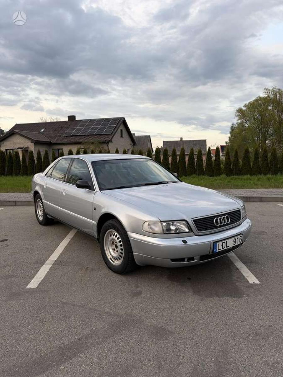 Grey Audi A8 1998 in Klaipeda, with an engine capacity of 2.50 L and mileage of 501 thousand km for 1150 €, photo 3 on AUTOMOTO.COM.LV