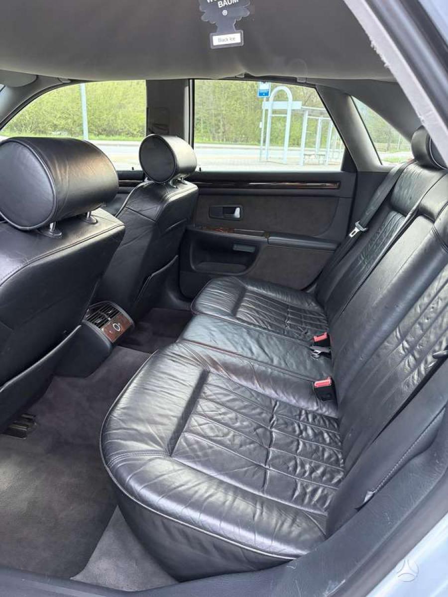 Grey Audi A8 1998 in Klaipeda, with an engine capacity of 2.50 L and mileage of 501 thousand km for 1150 €, photo 16 on AUTOMOTO.COM.LV