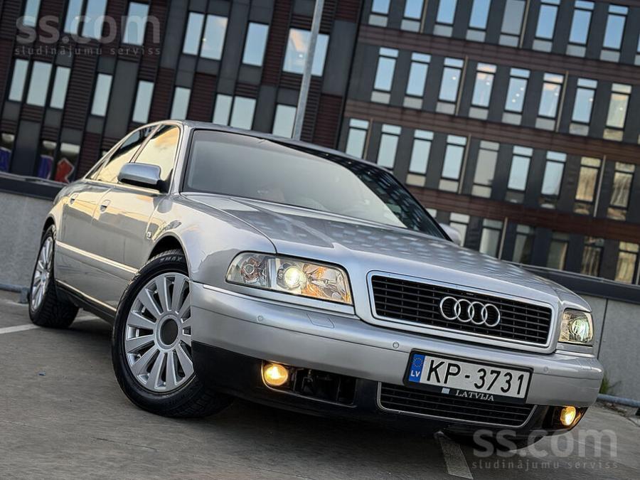 Grey Audi A8 2001 in Riga, with an engine capacity of 2.50 L and mileage of 360 thousand km for 3000 €, photo 9 on AUTOMOTO.COM.LV