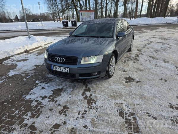 Grey Audi A8 2002 in Riga, with an engine capacity of 4.20 L and mileage of 413 thousand km for 4500 €, photo 2 on AUTOMOTO.COM.LV