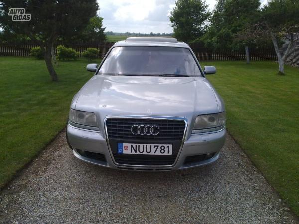 Pelēks Audi A8 2002 Akmenė, ar dzinēja tilpumu 2.50 L un nobraukumu 290 tūkst. km par 4550 €, foto 2 vietnē AUTOMOTO.COM.LV