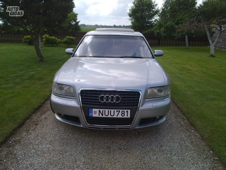 Grey Audi A8 2002 in Akmene, with an engine capacity of 2.50 L and mileage of 290 thousand km for 4550 €, photo 3 on AUTOMOTO.COM.LV