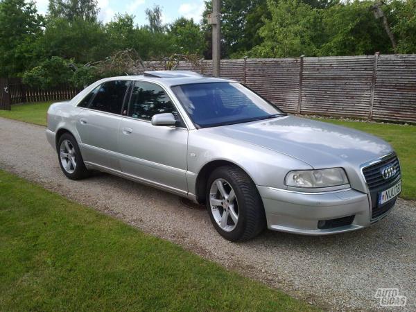 Pelēks Audi A8 2002 Akmenė, ar dzinēja tilpumu 2.50 L un nobraukumu 290 tūkst. km par 4550 €, foto 3 vietnē AUTOMOTO.COM.LV