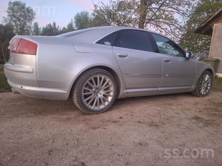 Pelēks Audi A8 2003 Valmiera, ar dzinēja tilpumu 3.70 L un nobraukumu 409 tūkst. km par 4190 €, foto 6 vietnē AUTOMOTO.COM.LV