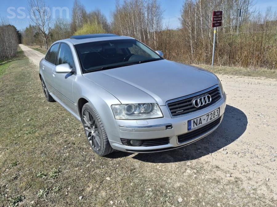 Grey Audi A8 2004 in Jelgava, with an engine capacity of 4.20 L and mileage of 250 thousand km for 3700 €, photo 3 on AUTOMOTO.COM.LV
