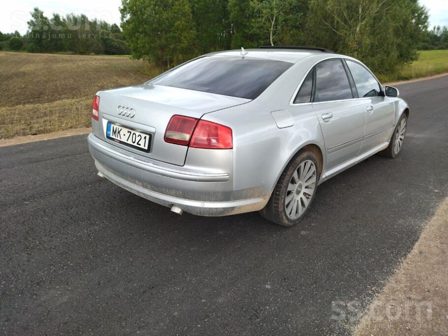 Pelēks Audi A8 2004 Rēzekne, ar dzinēja tilpumu 3.00 L un nobraukumu 356 tūkst. km par 3600 €, foto 4 vietnē AUTOMOTO.COM.LV