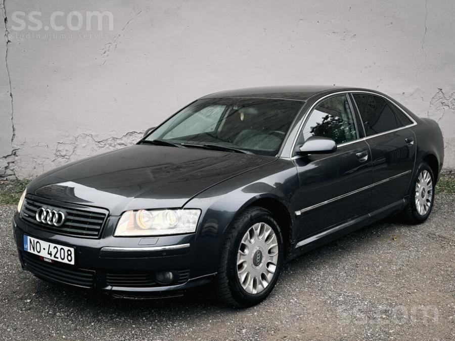 Pelēks Audi A8 2004 Rīga, ar dzinēja tilpumu 3.00 L un nobraukumu 439 tūkst. km par 2950 €, foto 1 vietnē AUTOMOTO.COM.LV