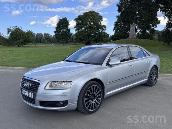 Grey Audi A8 2005 in Riga, with an engine capacity of 4.20 L and mileage of 0 thousand km for 6450 €, photo 1 on AUTOMOTO.COM.LV