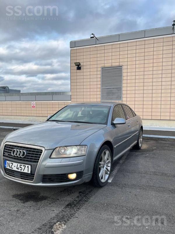 Grey Audi A8 2006 in Riga, with an engine capacity of 3.00 L and mileage of 355 thousand km for 5150 €, photo 1 on AUTOMOTO.COM.LV