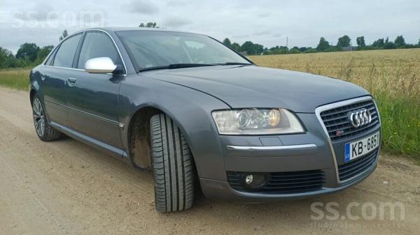 Grey Audi A8 2006 in Ogre, with an engine capacity of 4.20 L and mileage of 439 thousand km for 4500 €, photo 1 on AUTOMOTO.COM.LV