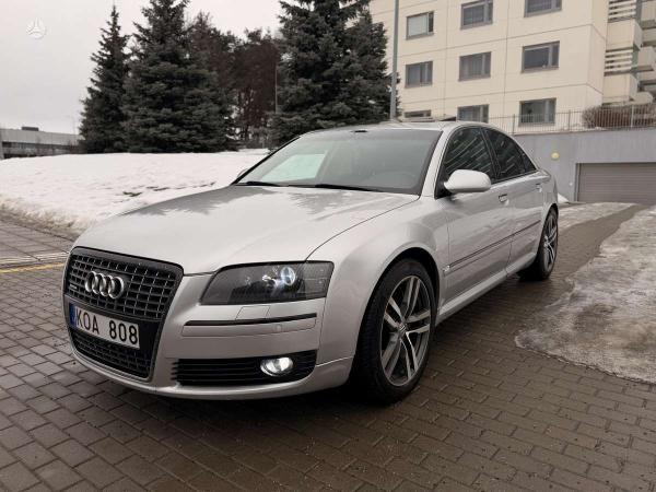 Pelēks Audi A8 2007 Viļņa, ar dzinēja tilpumu 3.70 L un nobraukumu 330 tūkst. km par 3950 €, foto 1 vietnē AUTOMOTO.COM.LV