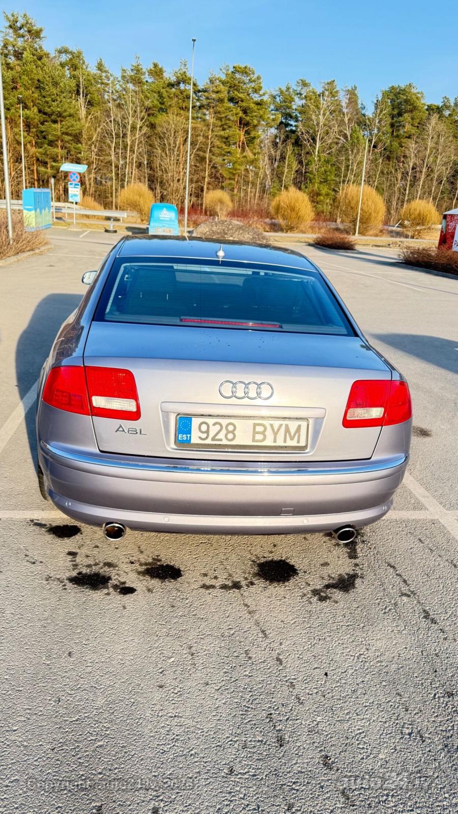Grey Audi A8 2007 in Tallinn, with an engine capacity of 3.00 L and mileage of 225 thousand km for 10199 €, photo 8 on AUTOMOTO.COM.LV
