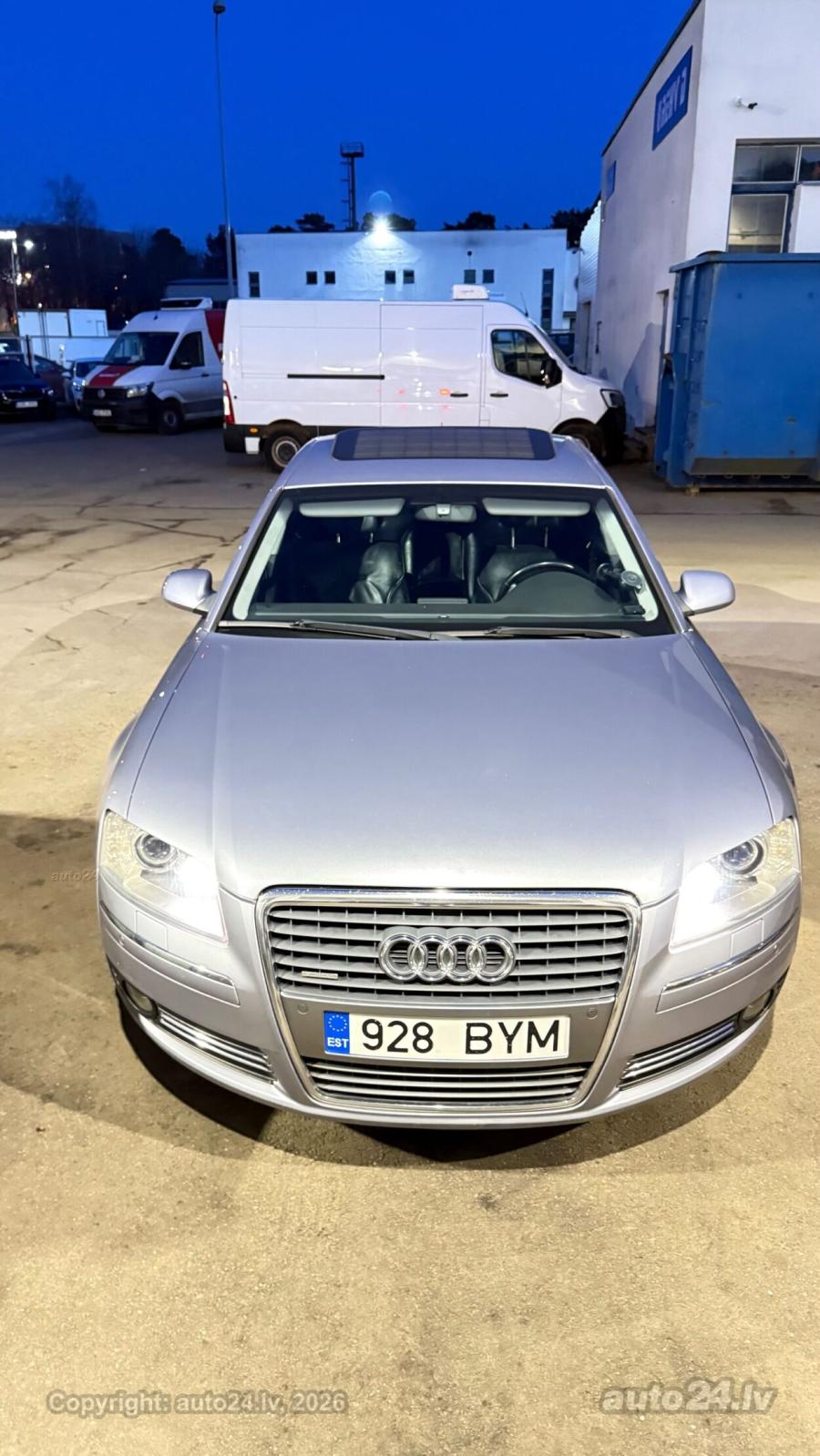 Grey Audi A8 2007 in Tallinn, with an engine capacity of 3.00 L and mileage of 225 thousand km for 10199 €, photo 14 on AUTOMOTO.COM.LV