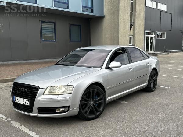 Pelēks Audi A8 2007 Rīga, ar dzinēja tilpumu 4.20 L un nobraukumu 417 tūkst. km par 6800 €, foto 1 vietnē AUTOMOTO.COM.LV
