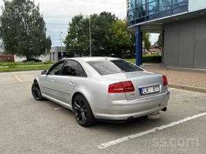 Grey Audi A8 2007 in Riga, with an engine capacity of 4.20 L and mileage of 417 thousand km for 6800 €, photo 7 on AUTOMOTO.COM.LV