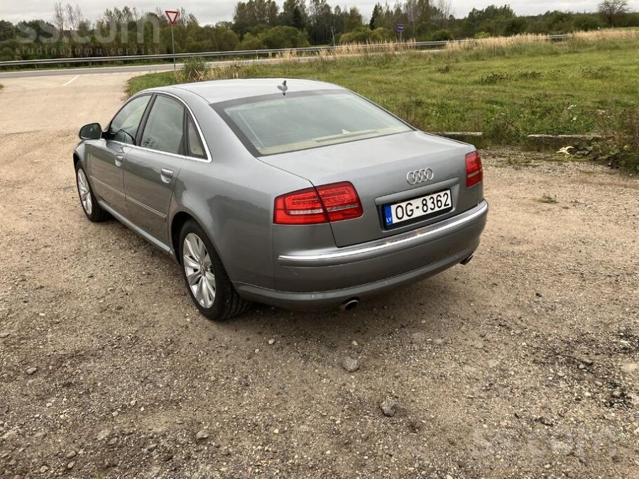 Pelēks Audi A8 2008 Ludza, ar dzinēja tilpumu 4.20 L un nobraukumu 445 tūkst. km par 6550 €, foto 3 vietnē AUTOMOTO.COM.LV