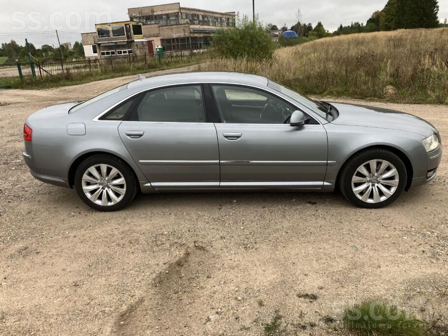 Pelēks Audi A8 2008 Ludza, ar dzinēja tilpumu 4.20 L un nobraukumu 445 tūkst. km par 6550 €, foto 5 vietnē AUTOMOTO.COM.LV