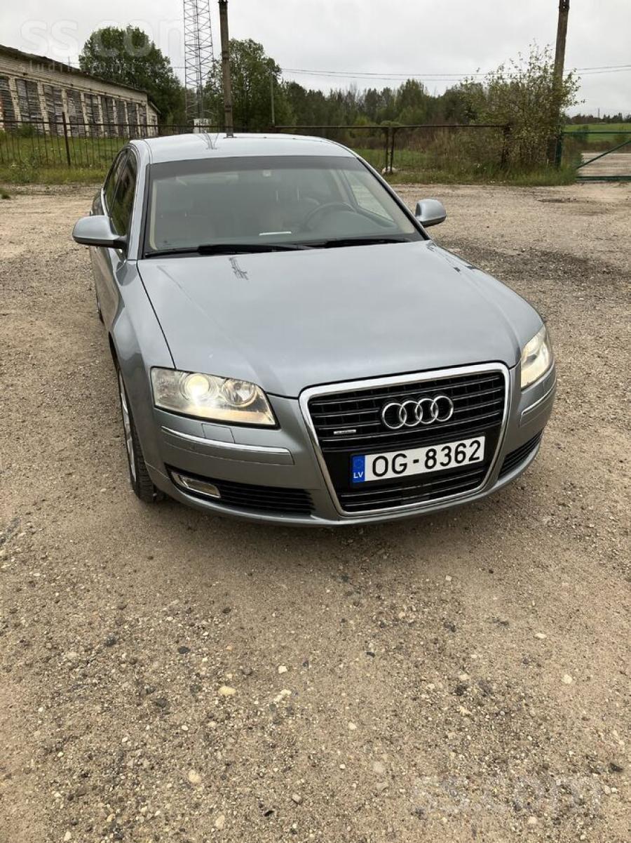 Pelēks Audi A8 2008 Ludza, ar dzinēja tilpumu 4.20 L un nobraukumu 445 tūkst. km par 6550 €, foto 6 vietnē AUTOMOTO.COM.LV