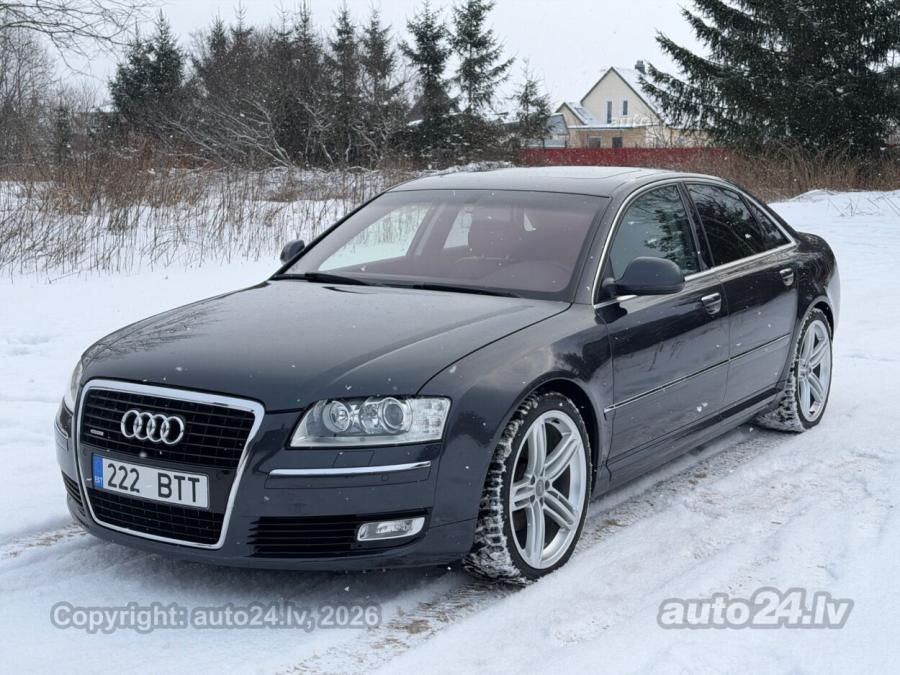 Grey Audi A8 2008 in Tallinn, with an engine capacity of 3.00 L and mileage of 417 thousand km for 7900 €, photo 15 on AUTOMOTO.COM.LV