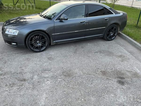 Pelēks Audi A8 2008 Jēkabpils, ar dzinēja tilpumu 3.00 L un nobraukumu 285 tūkst. km par 6200 €, foto 1 vietnē AUTOMOTO.COM.LV