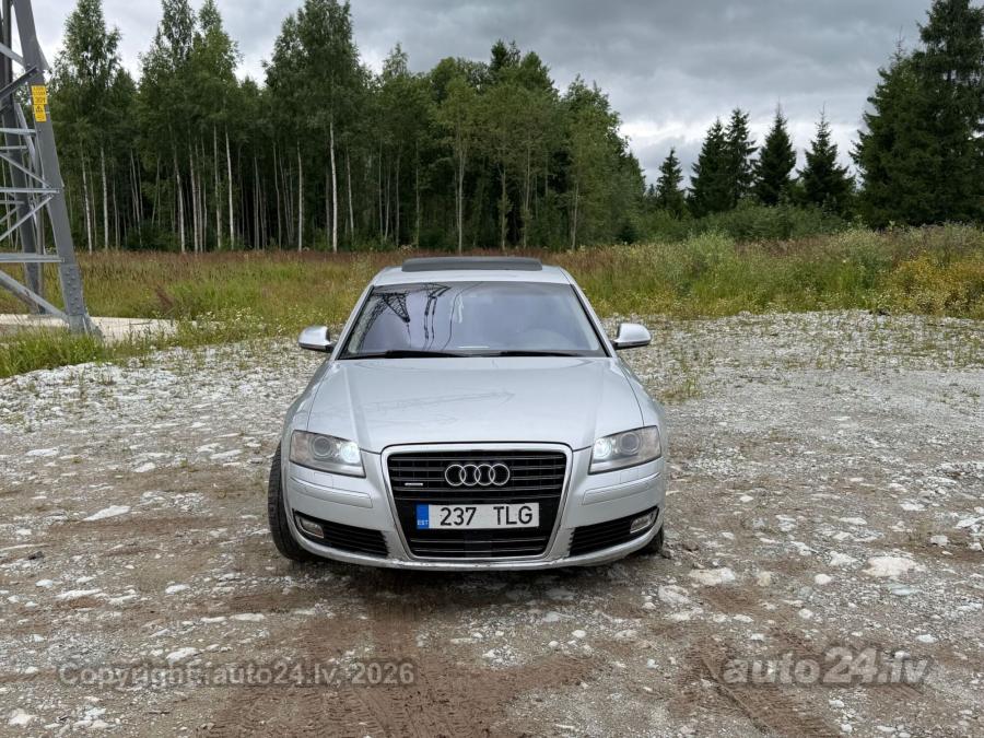 Pelēks Audi A8 2008 Mustvē, ar dzinēja tilpumu 4.20 L un nobraukumu 370 tūkst. km par 4499 €, foto 4 vietnē AUTOMOTO.COM.LV