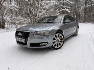 Pelēks Audi A8 2008 Rēzekne, ar dzinēja tilpumu 3.00 L un nobraukumu 240 tūkst. km par 7550 €, foto  vietnē AUTOMOTO.COM.LV