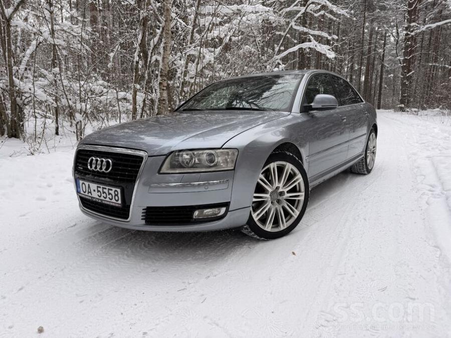 Grey Audi A8 2008 in Rezekne, with an engine capacity of 3.00 L and mileage of 240 thousand km for 7550 €, photo 1 on AUTOMOTO.COM.LV