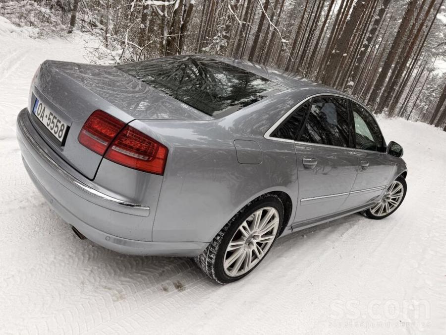 Grey Audi A8 2008 in Rezekne, with an engine capacity of 3.00 L and mileage of 240 thousand km for 7550 €, photo 8 on AUTOMOTO.COM.LV
