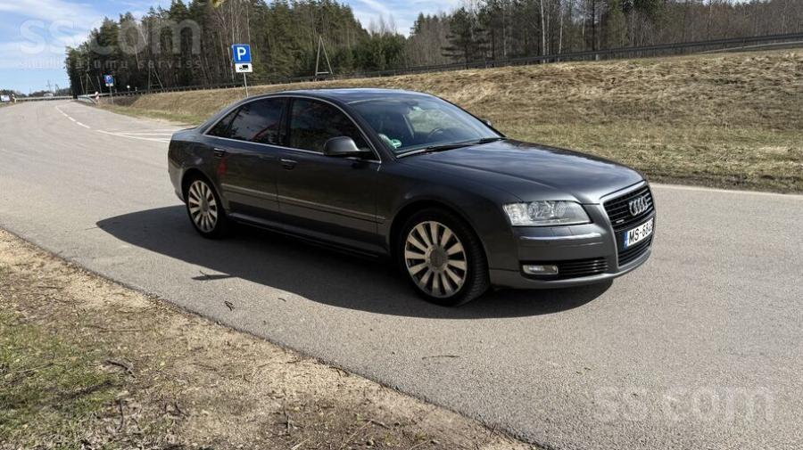 Pelēks Audi A8 2009 Rīga, ar dzinēja tilpumu 3.00 L un nobraukumu 370 tūkst. km par 6500 €, foto 3 vietnē AUTOMOTO.COM.LV