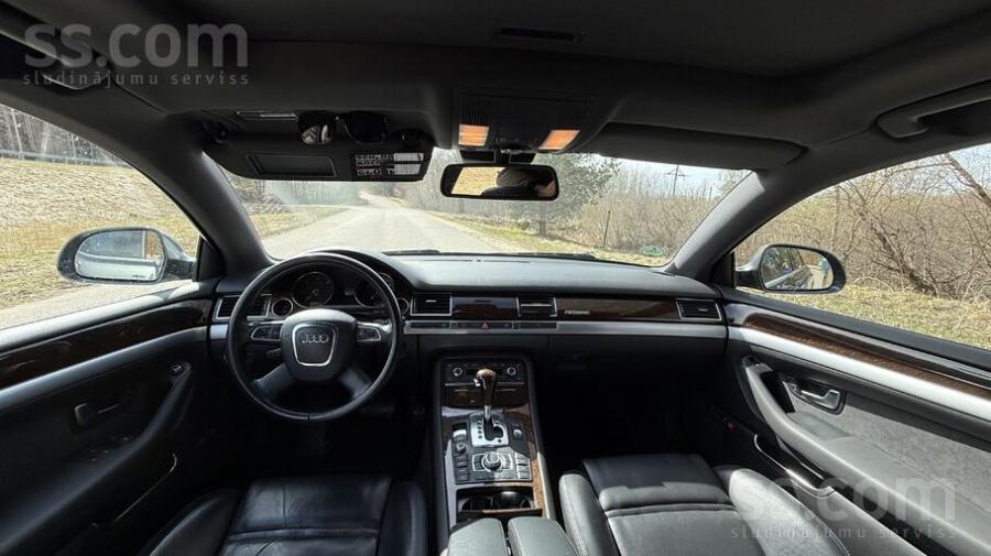 Pelēks Audi A8 2009 Rīga, ar dzinēja tilpumu 3.00 L un nobraukumu 370 tūkst. km par 6500 €, foto 8 vietnē AUTOMOTO.COM.LV