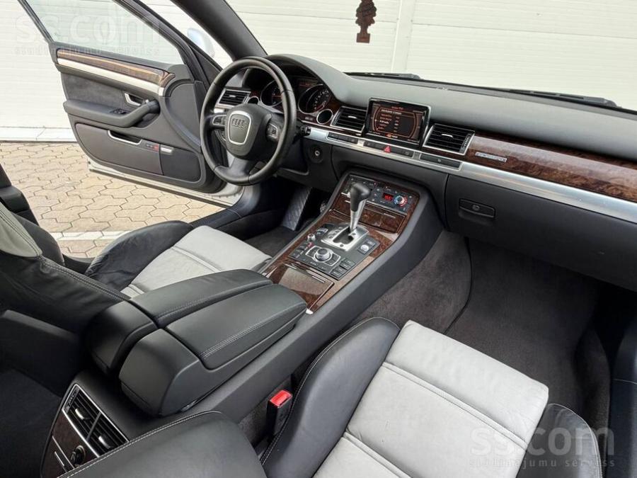 Grey Audi A8 2009 in Riga, with an engine capacity of 3.00 L and mileage of 0 thousand km for 7950 €, photo 20 on AUTOMOTO.COM.LV