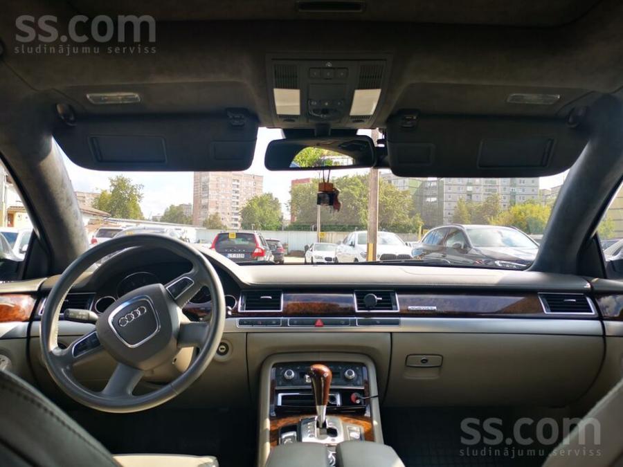Pelēks Audi A8 2009 Rīga, ar dzinēja tilpumu 4.20 L un nobraukumu 196 tūkst. km par 7000 €, foto 6 vietnē AUTOMOTO.COM.LV