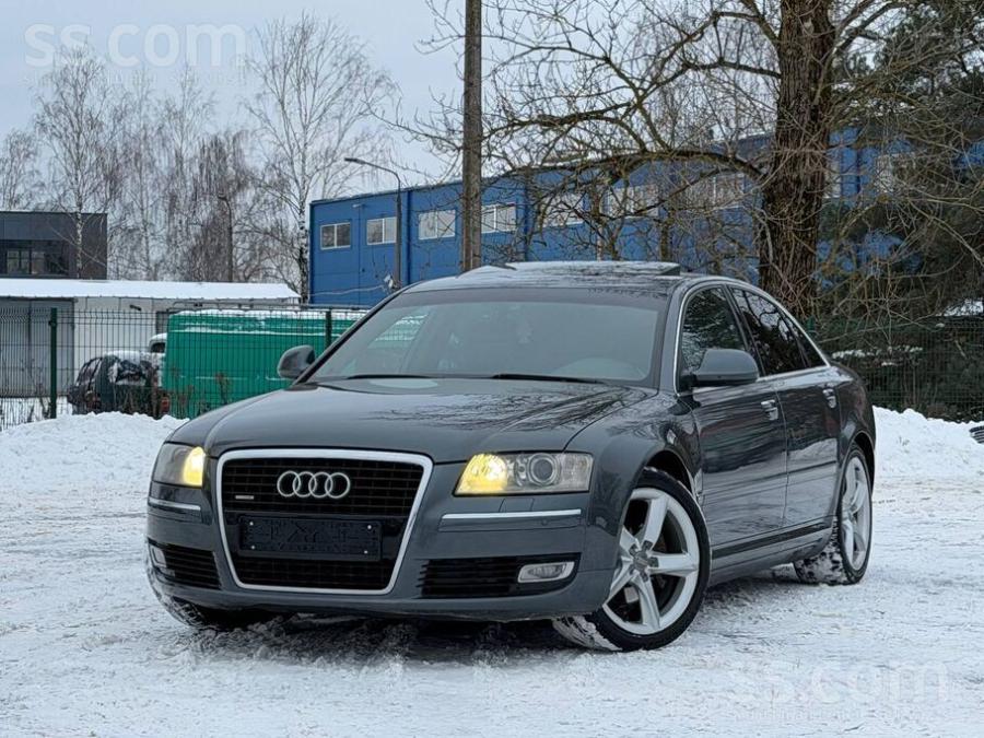 Grey Audi A8 2010 in Riga, with an engine capacity of 3.00 L and mileage of 0 thousand km for 8750 €, photo 1 on AUTOMOTO.COM.LV