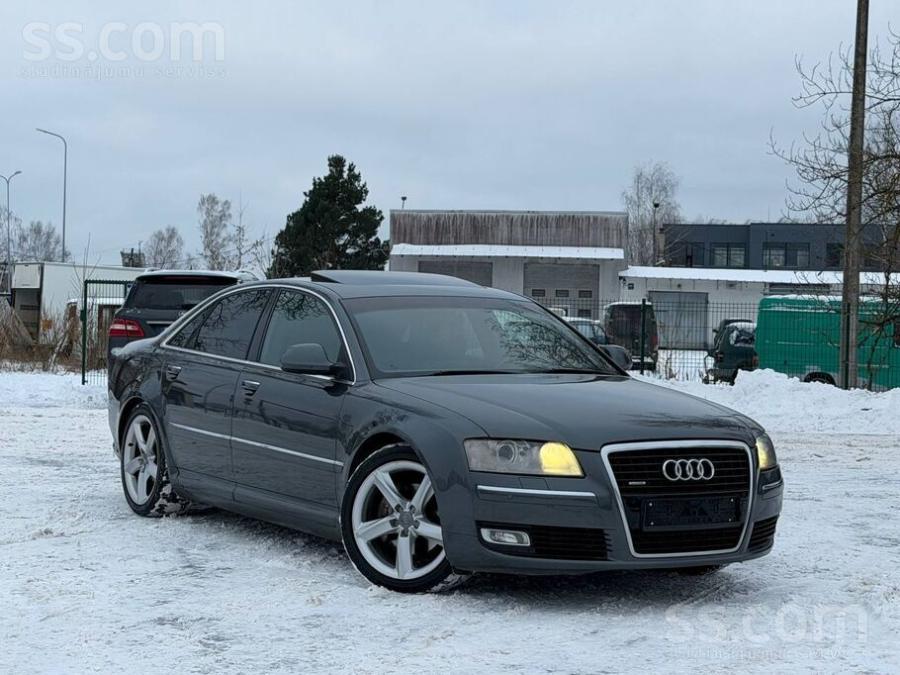 Grey Audi A8 2010 in Riga, with an engine capacity of 3.00 L and mileage of 0 thousand km for 8750 €, photo 3 on AUTOMOTO.COM.LV