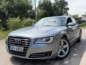 Grey Audi A8 2010 in Rezekne, with an engine capacity of 3.00 L and mileage of 264 thousand km for 11690 €, photo 4 on AUTOMOTO.COM.LV