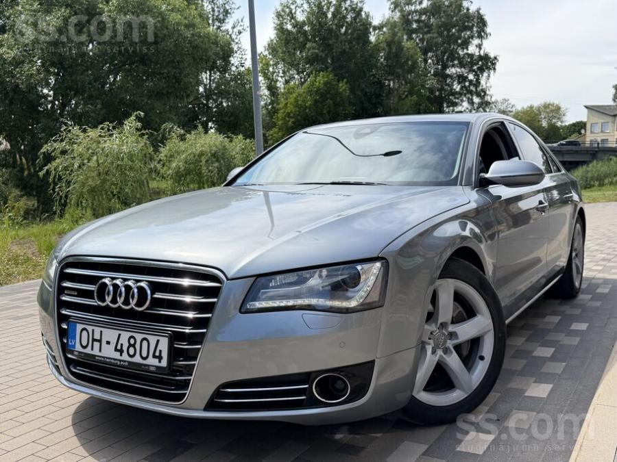Grey Audi A8 2010 in Rezekne, with an engine capacity of 3.00 L and mileage of 264 thousand km for 11690 €, photo 5 on AUTOMOTO.COM.LV