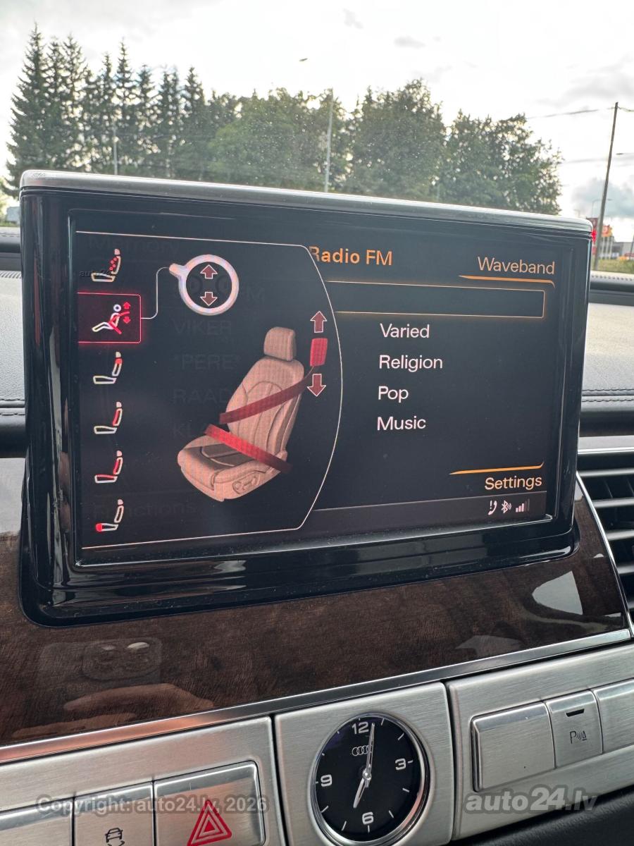 Pelēks Audi A8 2010 Jegeva, ar dzinēja tilpumu 4.10 L un nobraukumu 345 tūkst. km par 11900 €, foto 22 vietnē AUTOMOTO.COM.LV