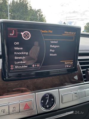 Pelēks Audi A8 2010 Jegeva, ar dzinēja tilpumu 4.10 L un nobraukumu 345 tūkst. km par 11900 €, foto 23 vietnē AUTOMOTO.COM.LV