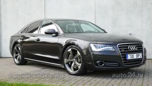 Pelēks Audi A8 2010 Tartu, ar dzinēja tilpumu 4.10 L un nobraukumu 350 tūkst. km par 12900 €, foto  vietnē AUTOMOTO.COM.LV