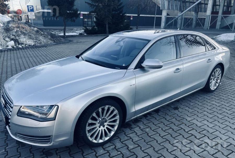 Grey Audi A8 2011 in Riga, with an engine capacity of 6.30 L and mileage of 0 thousand km for 10499 €, photo 10 on AUTOMOTO.COM.LV