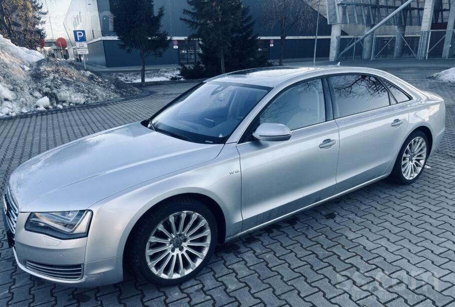 Grey Audi A8 2011 in Riga, with an engine capacity of 6.30 L and mileage of 0 thousand km for 10499 €, photo 13 on AUTOMOTO.COM.LV