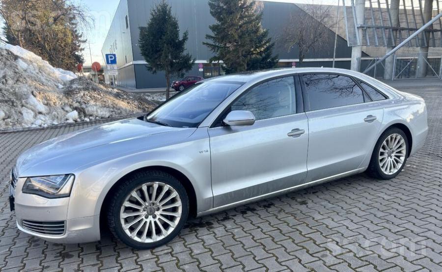 Grey Audi A8 2011 in Riga, with an engine capacity of 6.30 L and mileage of 0 thousand km for 10499 €, photo 26 on AUTOMOTO.COM.LV