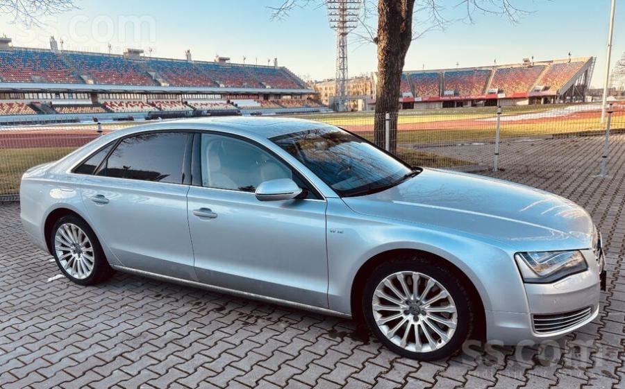 Grey Audi A8 2011 in Riga, with an engine capacity of 6.30 L and mileage of 0 thousand km for 10499 €, photo 27 on AUTOMOTO.COM.LV