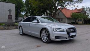Grey Audi A8 2011 in Kretinga, with an engine capacity of 2.97 L and mileage of 285 thousand km for 10500 €, photo 4 on AUTOMOTO.COM.LV