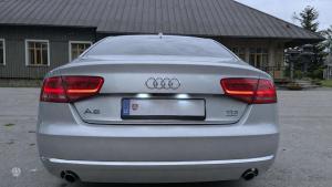 Grey Audi A8 2011 in Kretinga, with an engine capacity of 2.97 L and mileage of 285 thousand km for 10500 €, photo 7 on AUTOMOTO.COM.LV