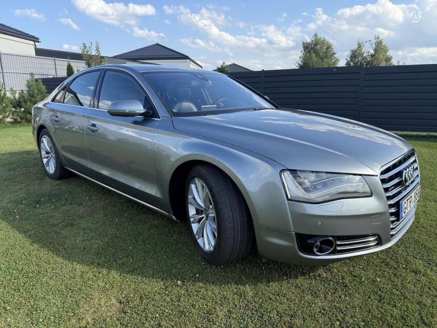 Grey Audi A8 2012 in Kaunas, with an engine capacity of 2.97 L and mileage of 225 thousand km for 14900 €, photo 3 on AUTOMOTO.COM.LV